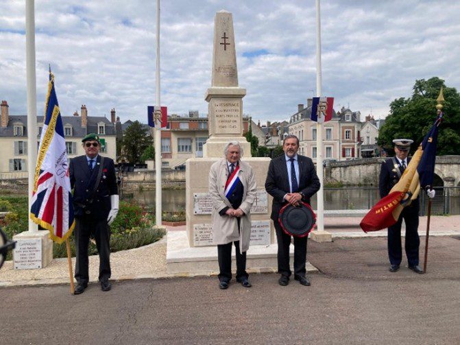 5th May 2025 – Remembrance ceremony at Romorantin-Lanthenay, France ...