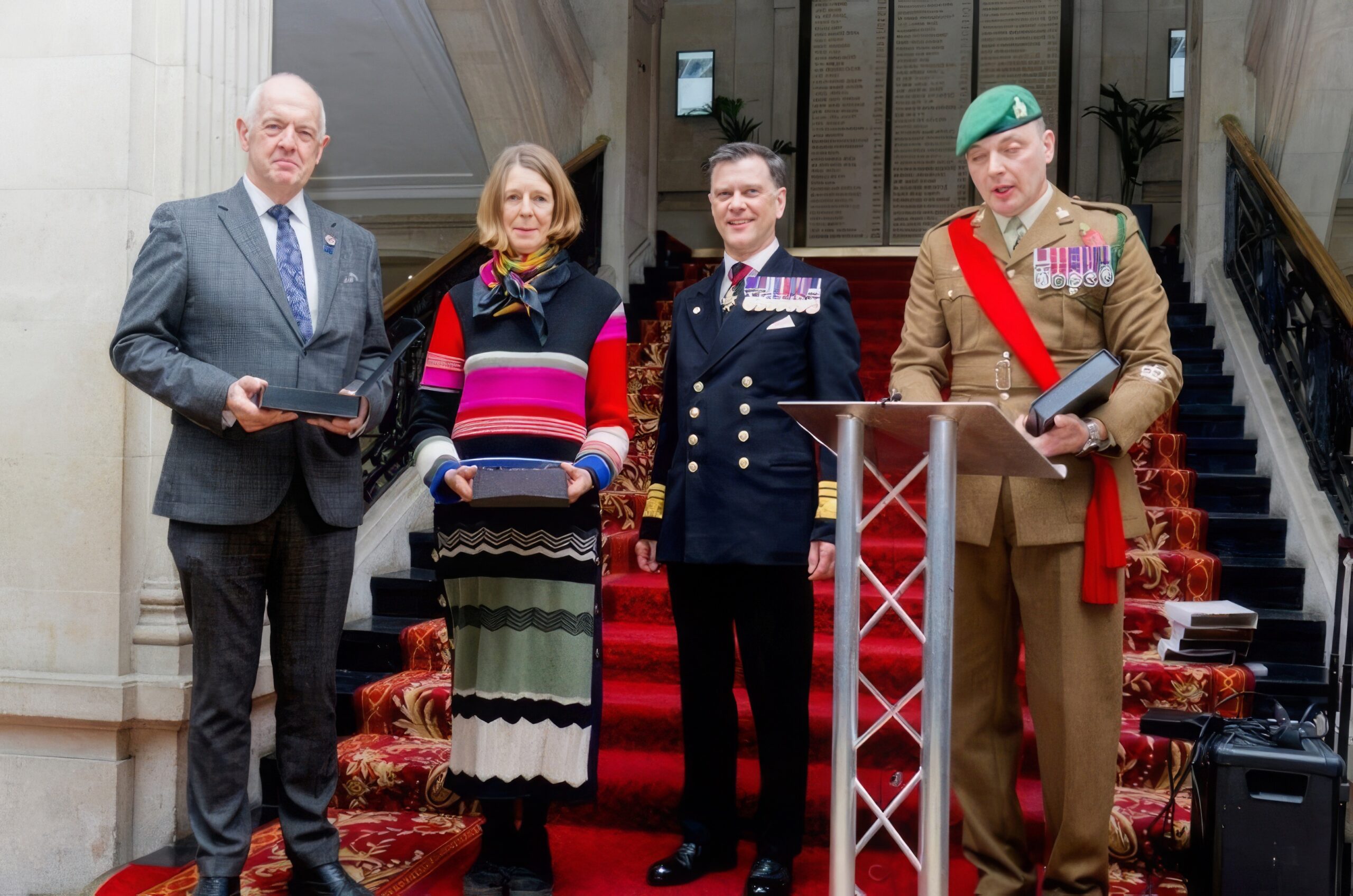 17th November 2024. AJEX annual Cenotaph parade – and a presentation ...